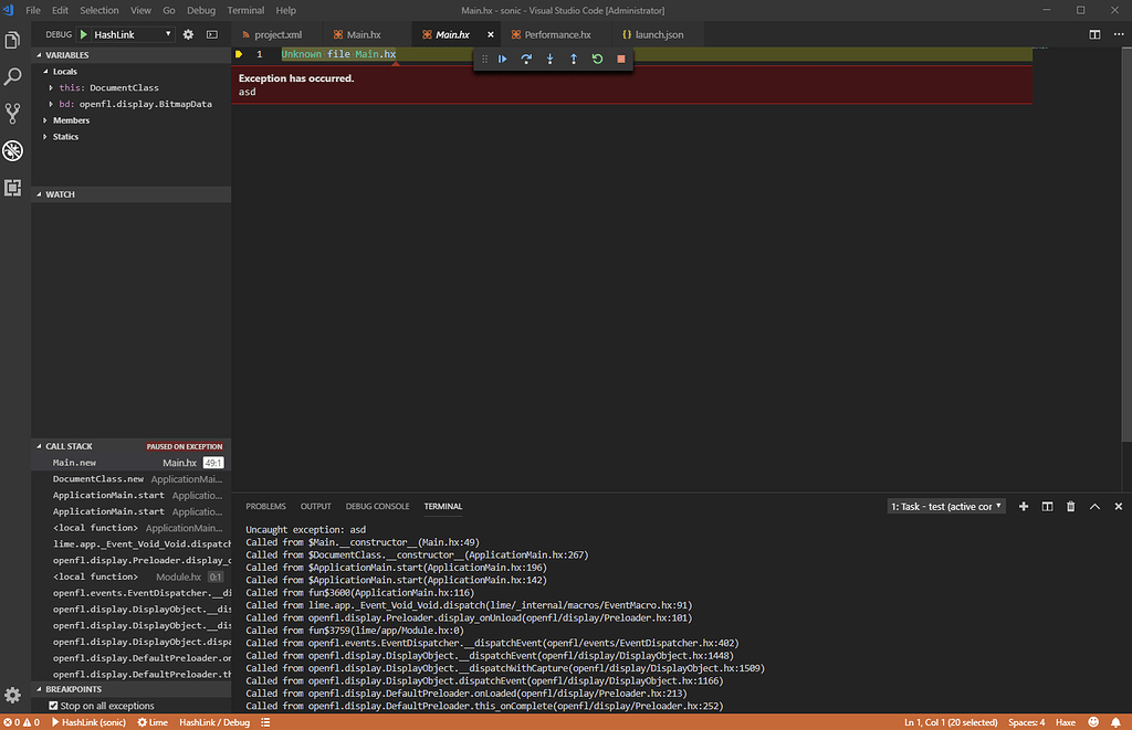 Need help with configuring HashLink Debugger for vscode - OpenFL Community