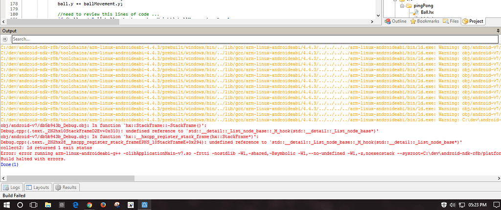 Android build failed - OpenFL Community