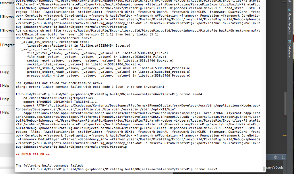 Error on compiling for hxcpp target - Help - OpenFL Community